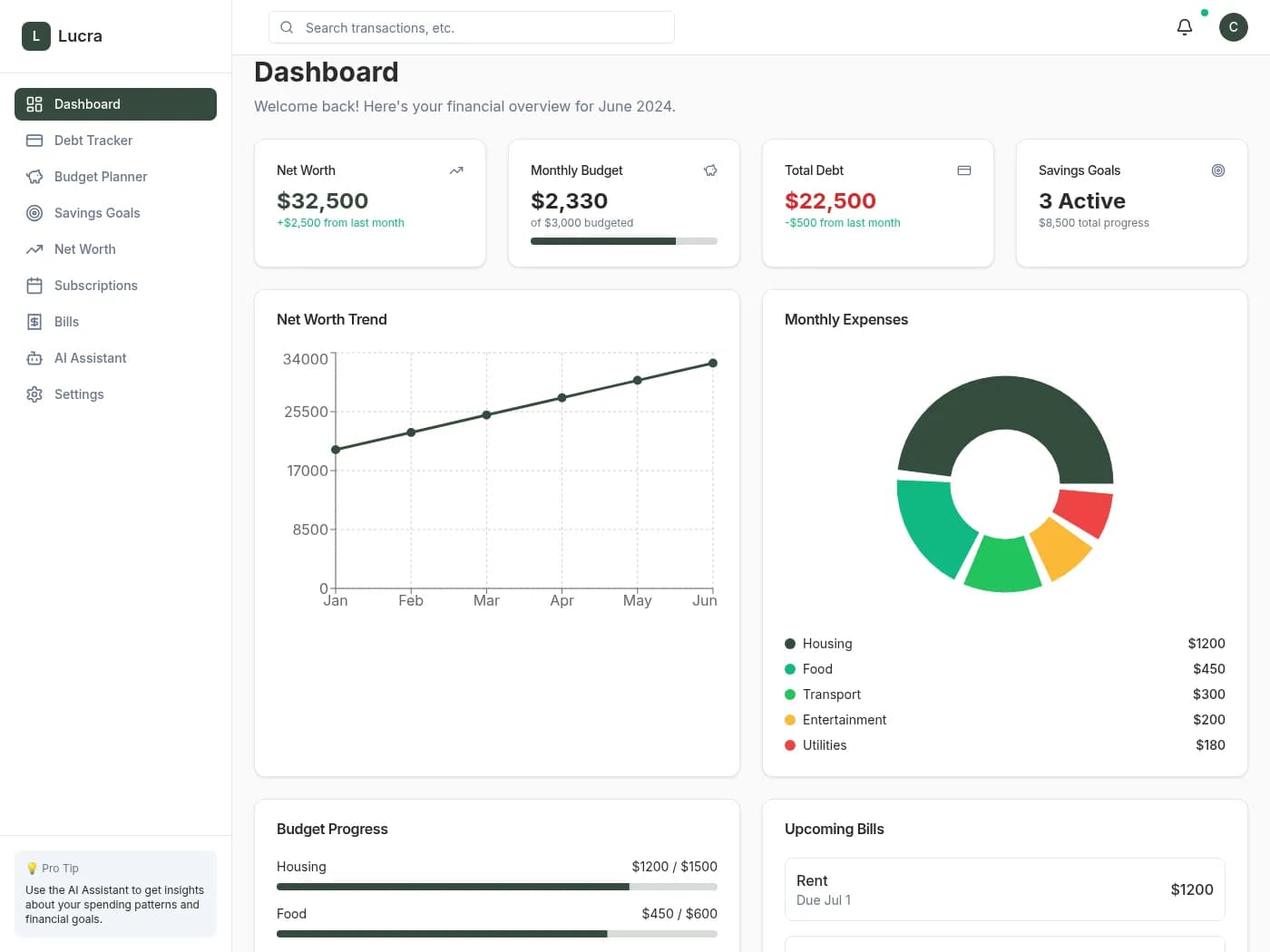 Lucra Finance App