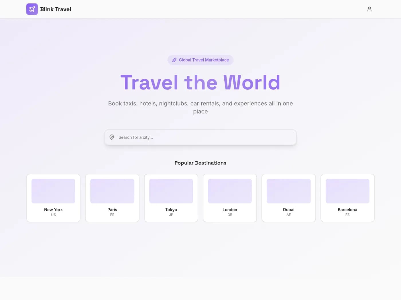 Blink – Global Travel & Local Experiences Marketplace