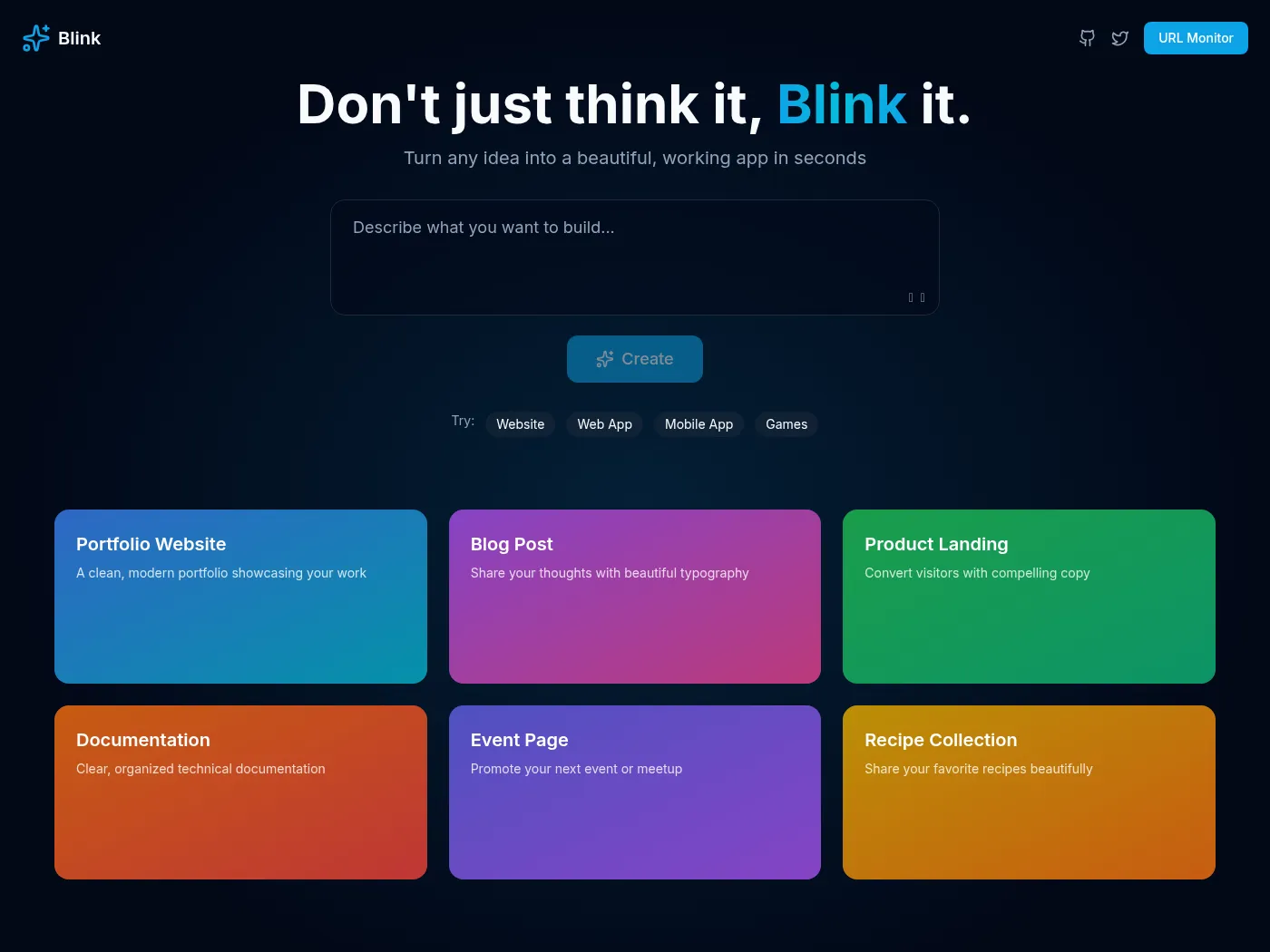 Blink.new Clone – Instant Markdown-Powered Websites