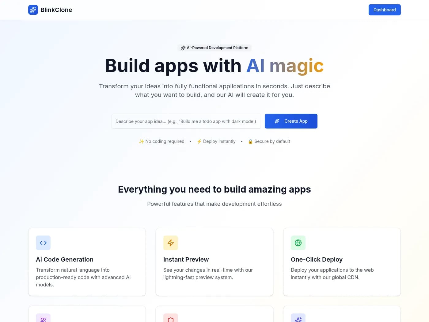 Blink.New Inspired Platform