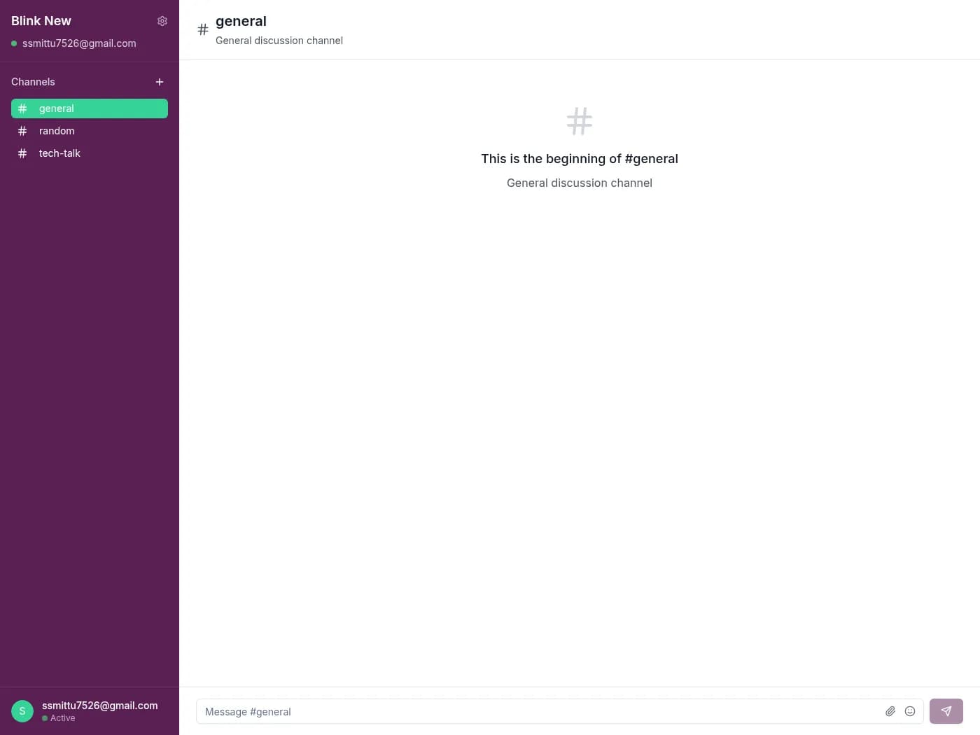 Blink New Slack Clone