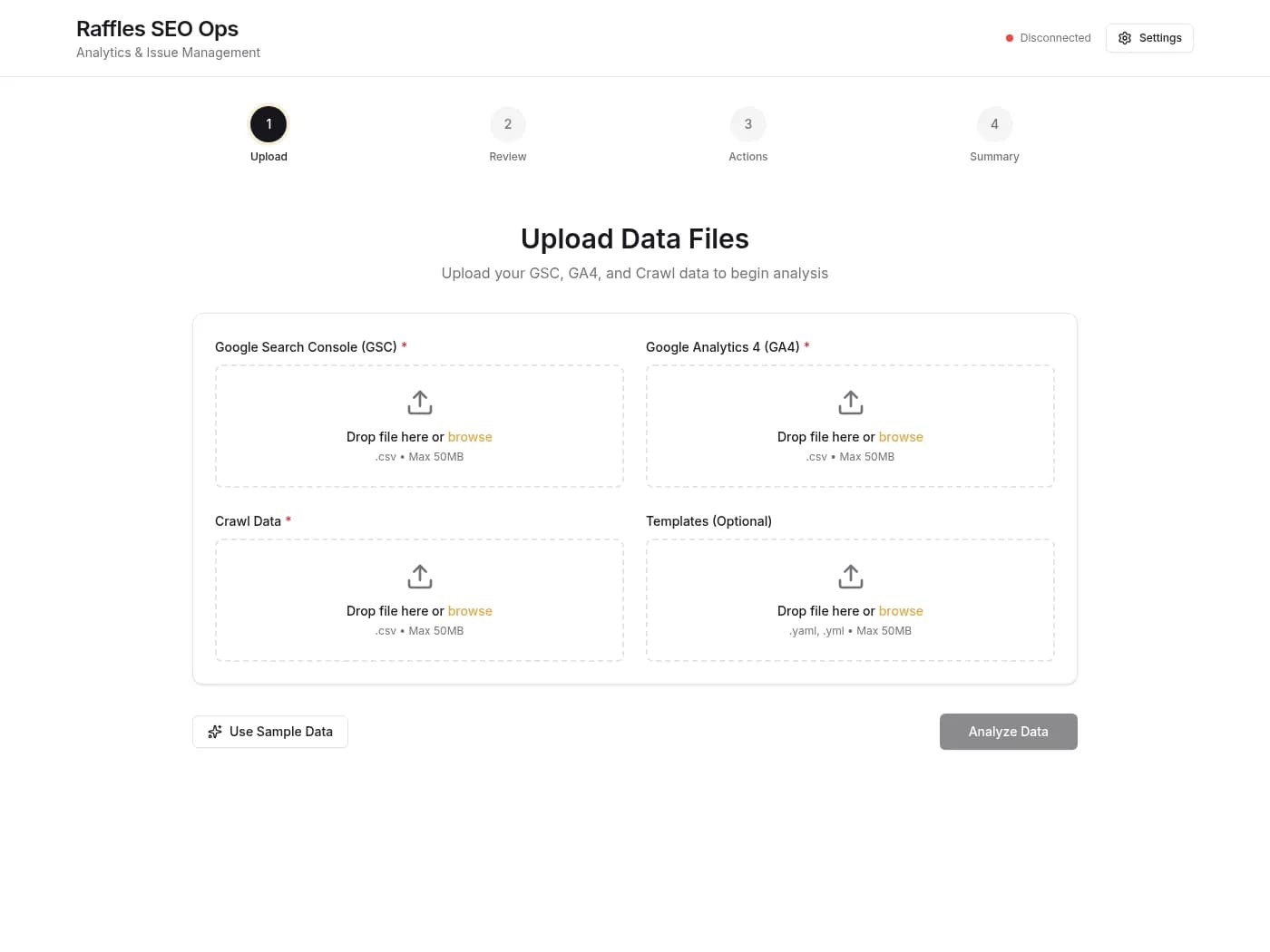 Blink SEO Ops Brief — Raffles