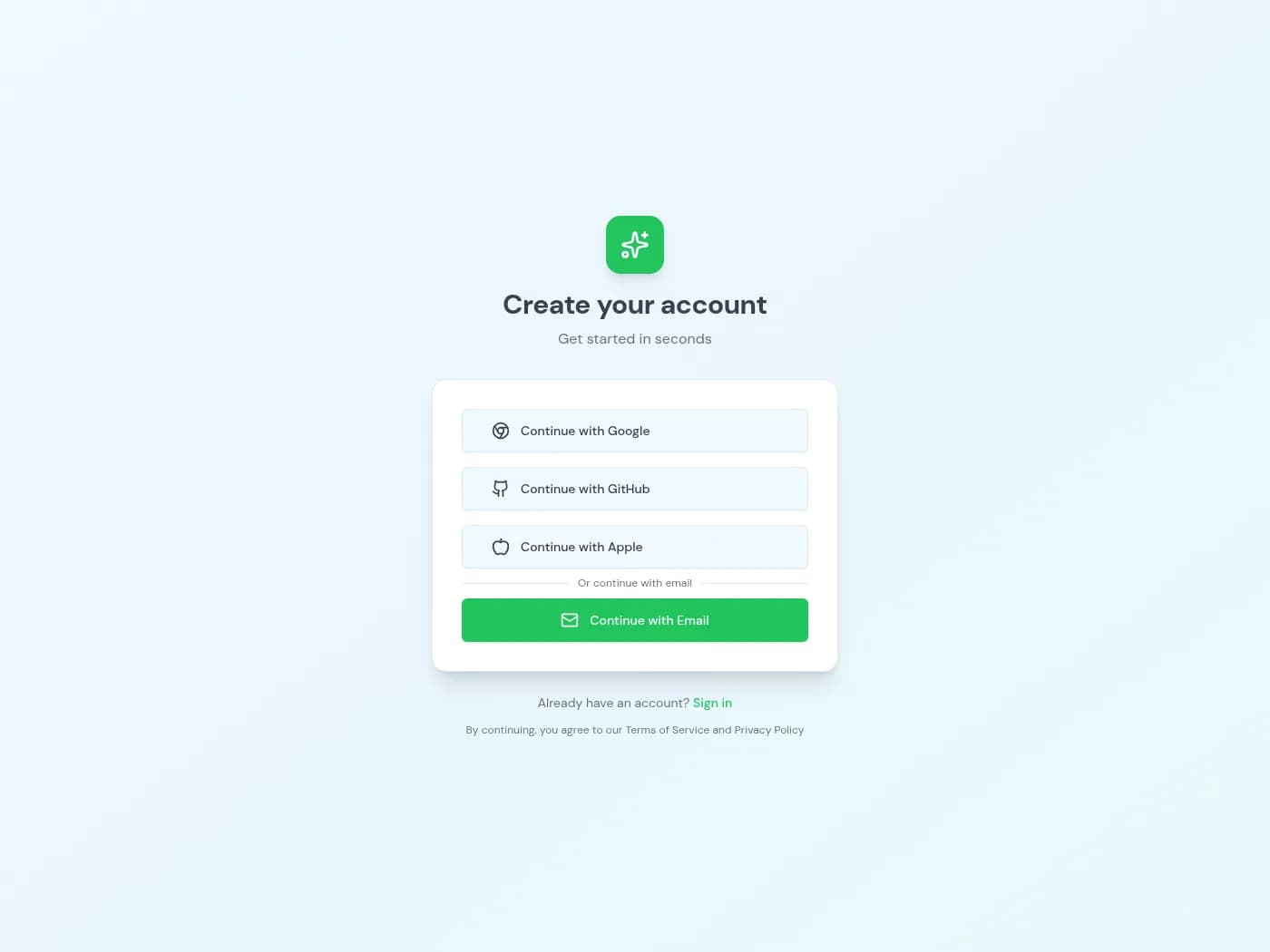 Blink: Effortless Account Creation Platform