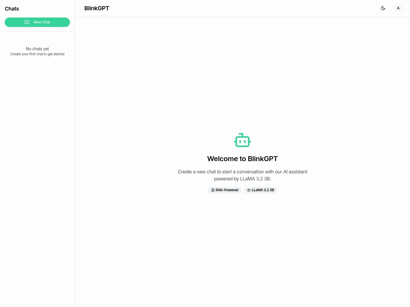 BlinkGPT: RAG-Powered ChatGPT Clone with LLaMA 3.2 3B