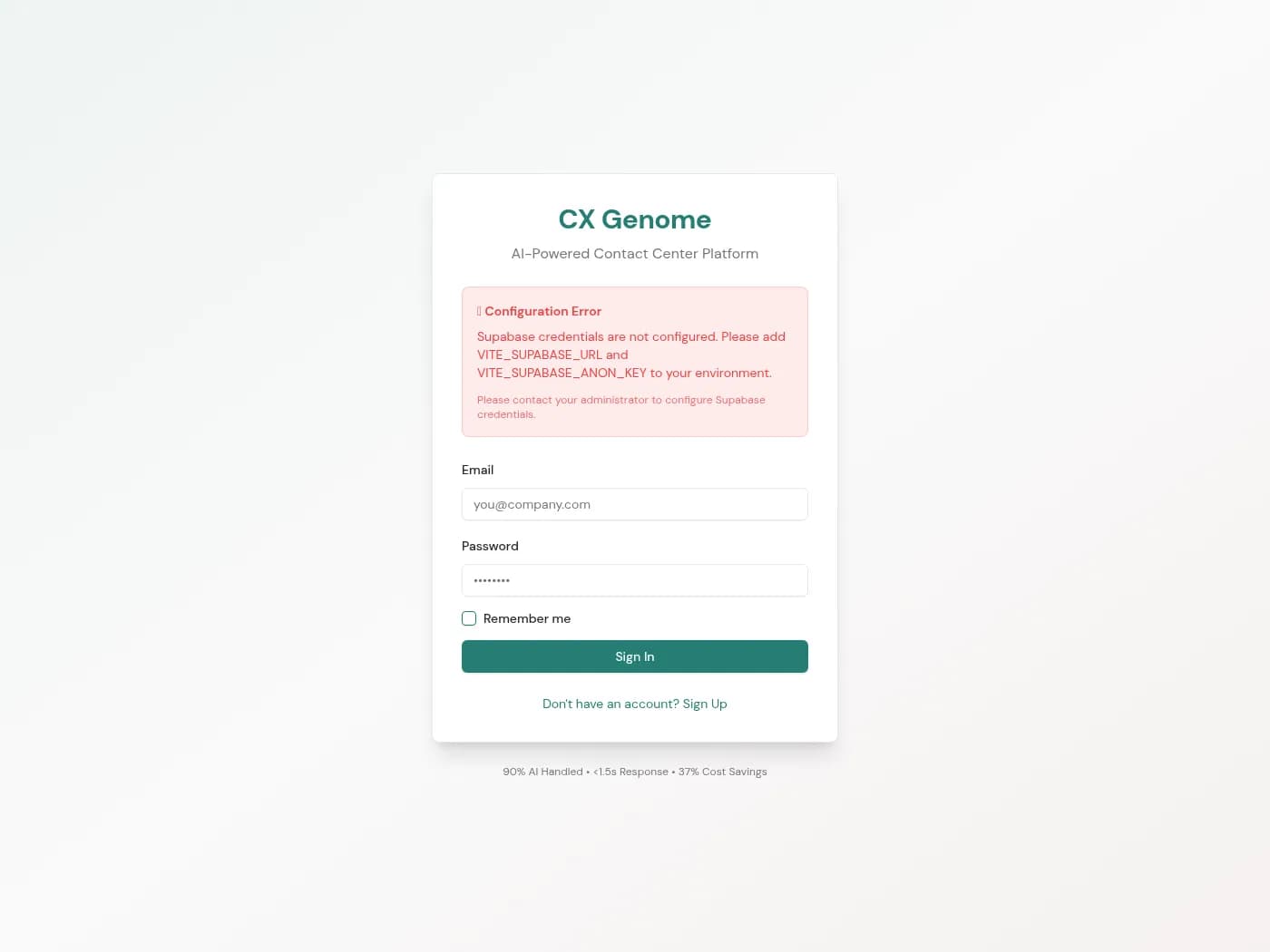 Blink.new Omnichannel AI Contact Center Dashboard