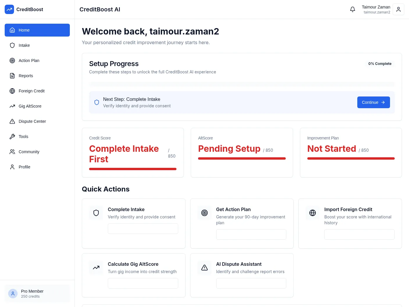 Blink.new Credit Boost Agents Platform