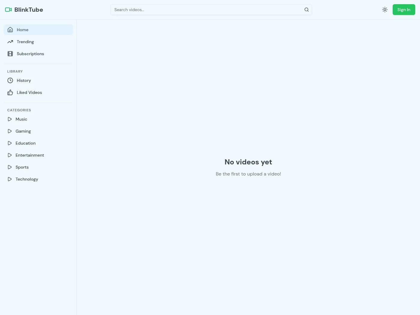 BlinkTube – Full-Stack YouTube Clone with Modern Video Features