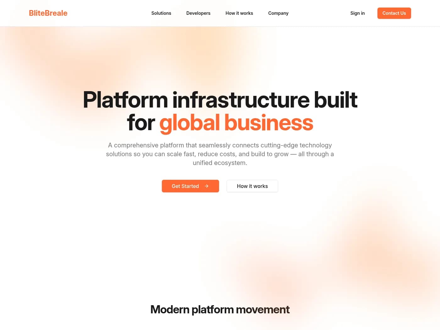 BliteBreale Web App Platform
