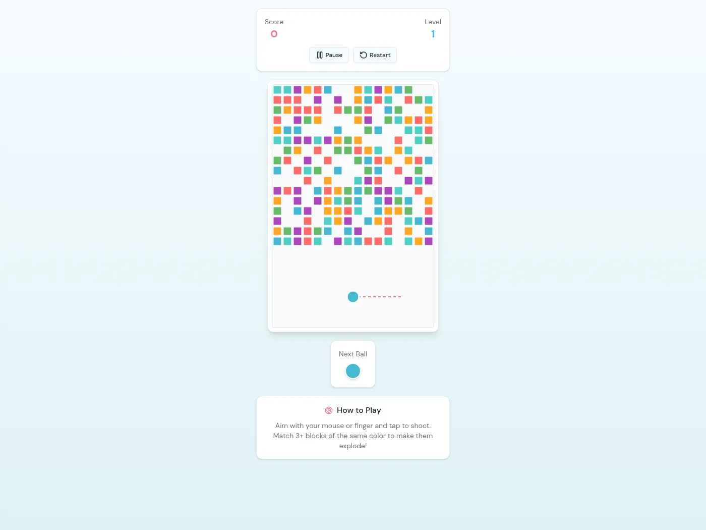 Block Blast: Single-File Modern Web Game