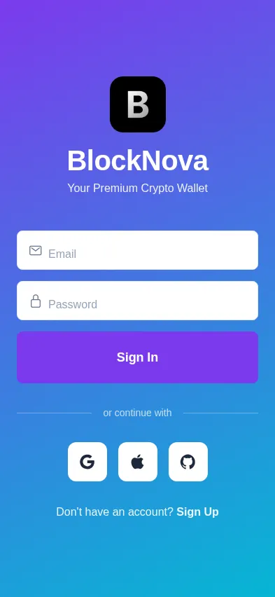 BlockNova Crypto Wallet