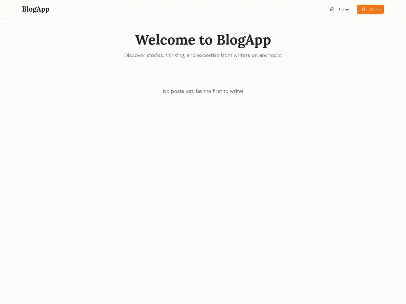 Modern Blog Application