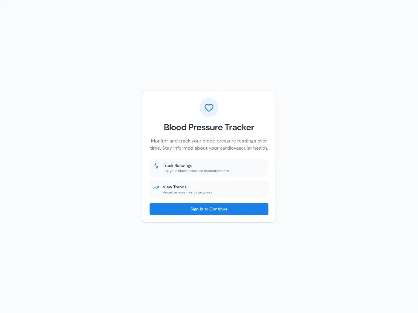 Blood Pressure Detection Application