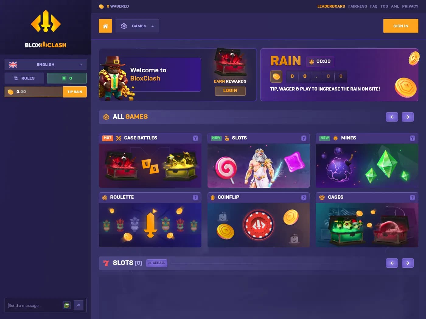 BloxClash - Roblox Gambling Platform
