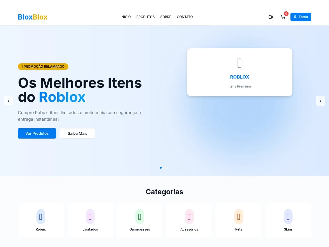 BloxPrime Website Clone