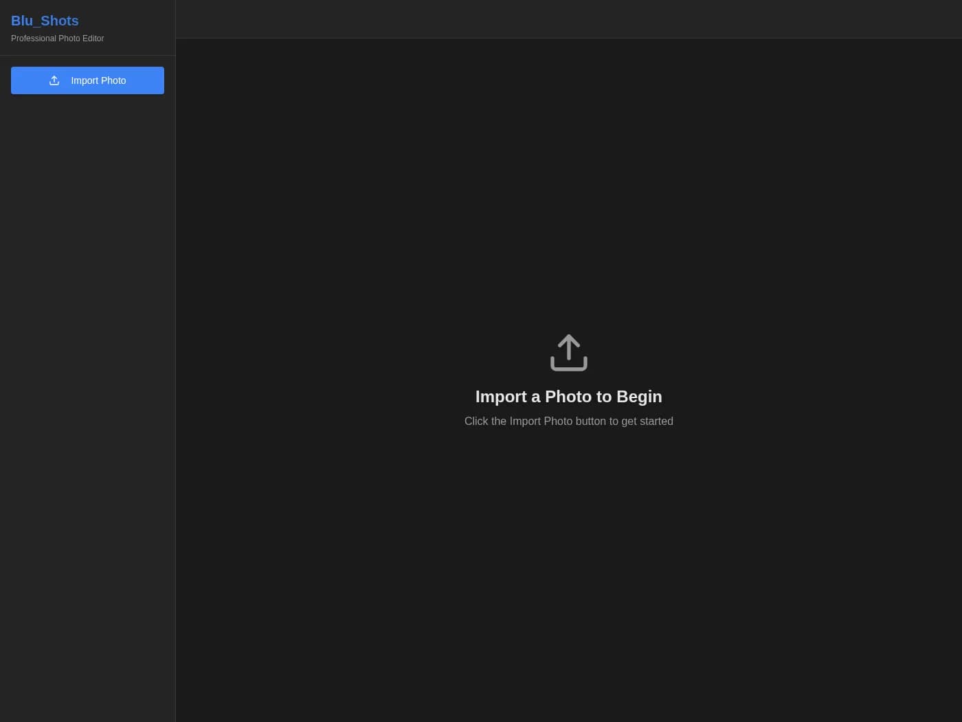 Blu_Shots: Advanced Photo Editing Web App
