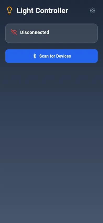 Bluetooth Arduino Light Controller App