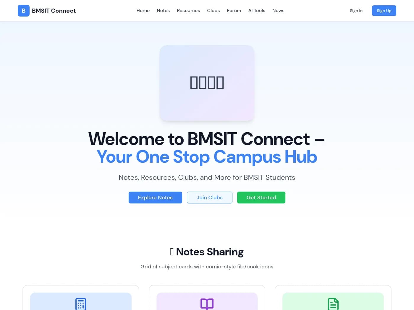 BMSITConnect Complete Website Clone