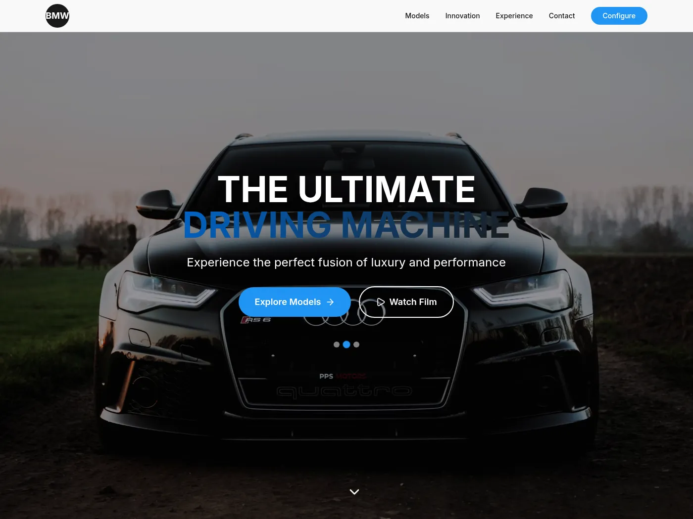 BMW Showcase Website