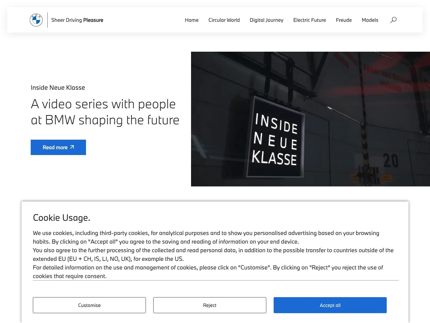 BMW Official Website Redirector