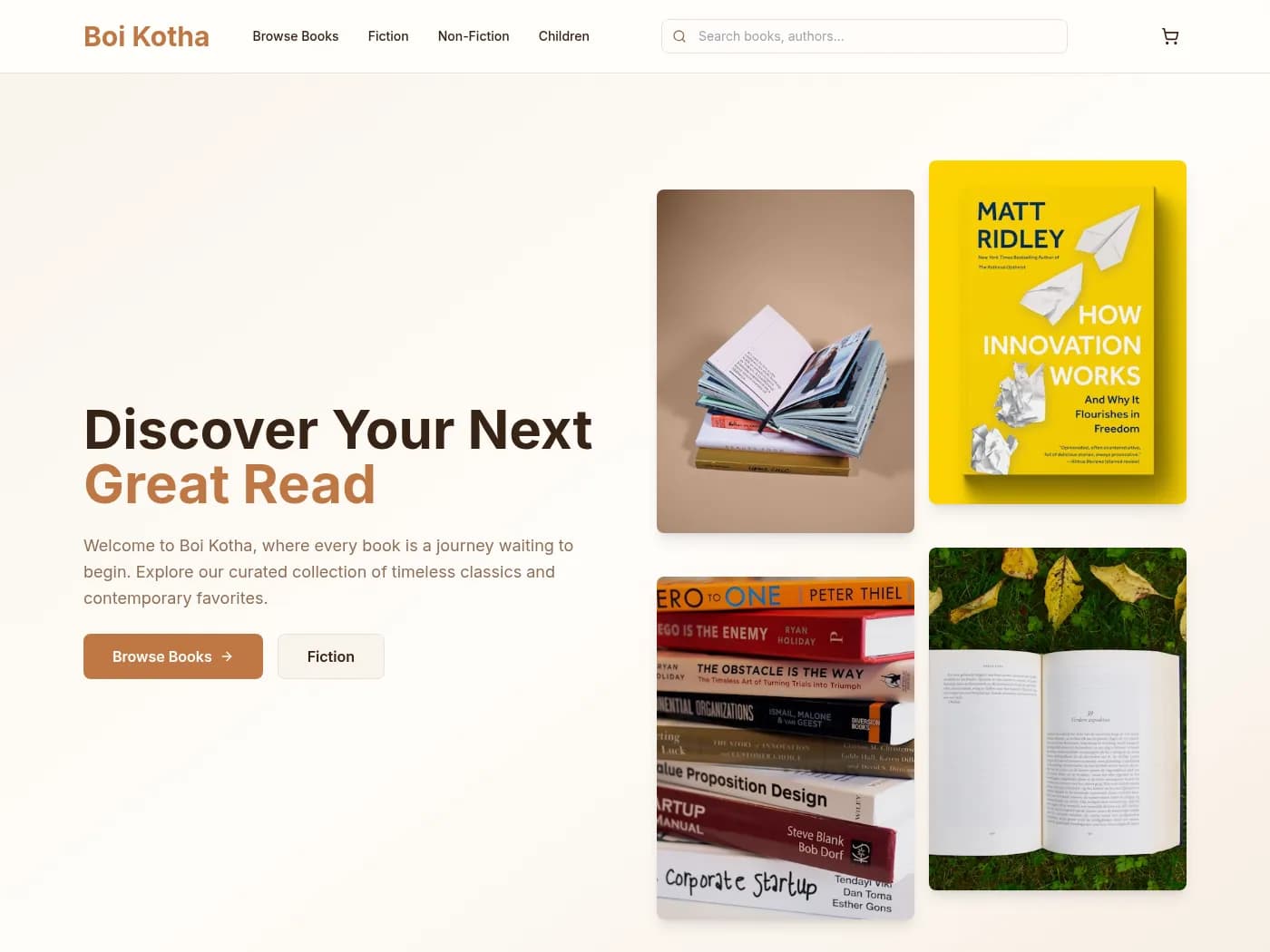 Boi Kotha: A Modern Online Bookstore Experience