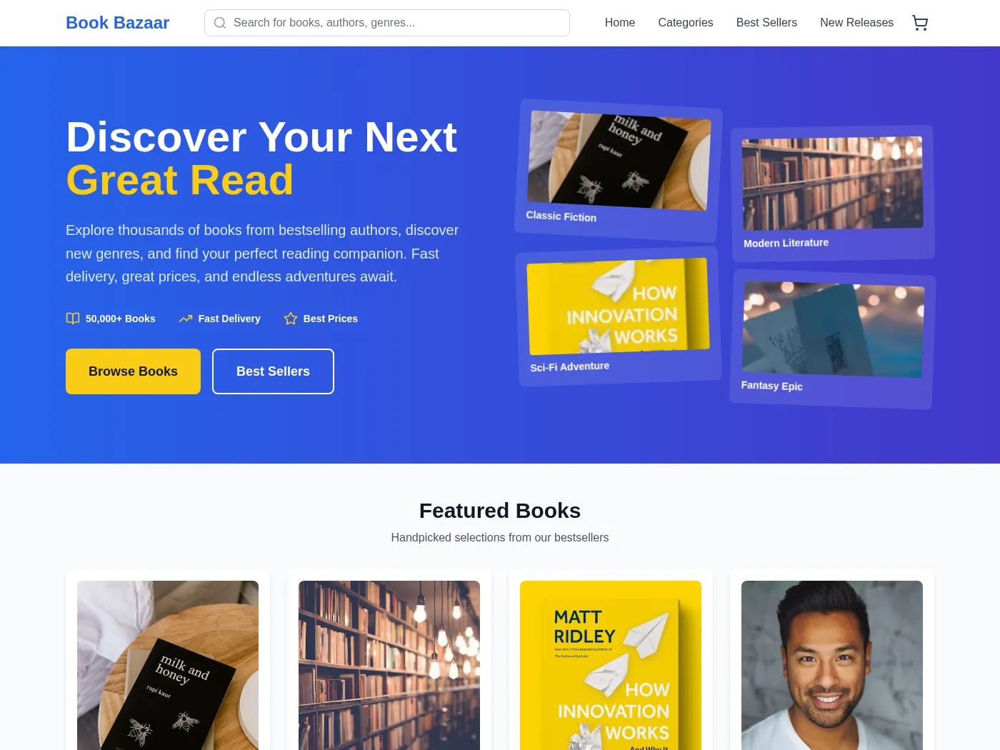 Book Bazaar: The Ultimate Online Book Shopping Platform