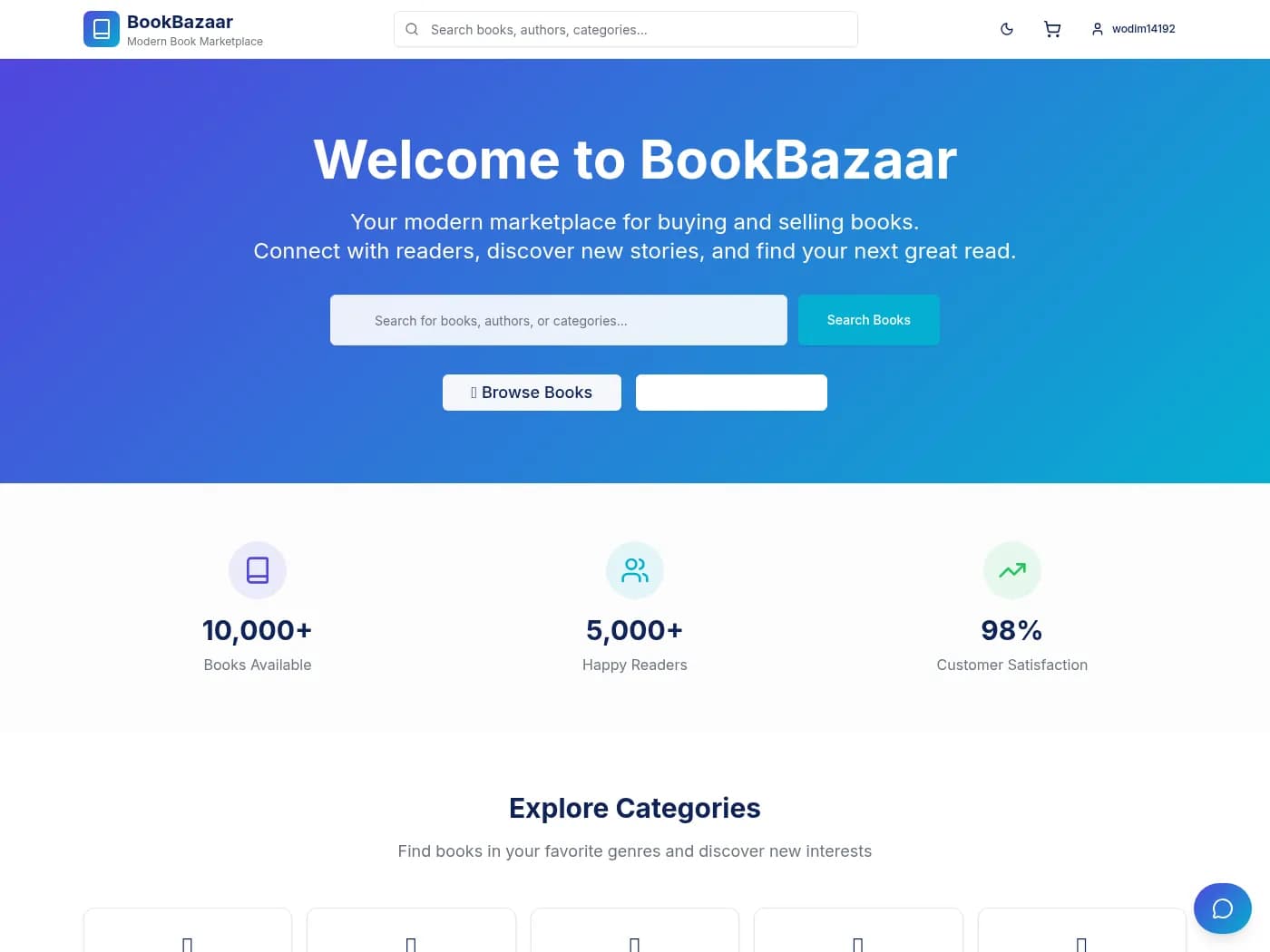 BookBazaar - Secure & Modern Book Marketplace Platform