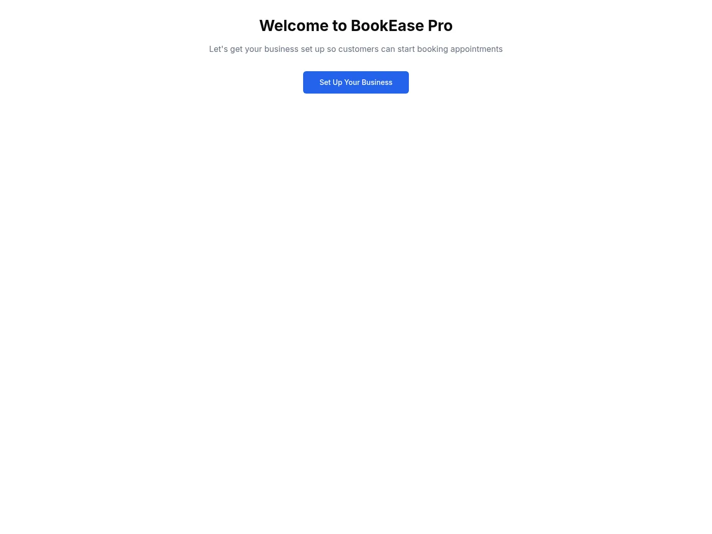 BookEase Pro – Professional Appointment Management Web App for Businesses