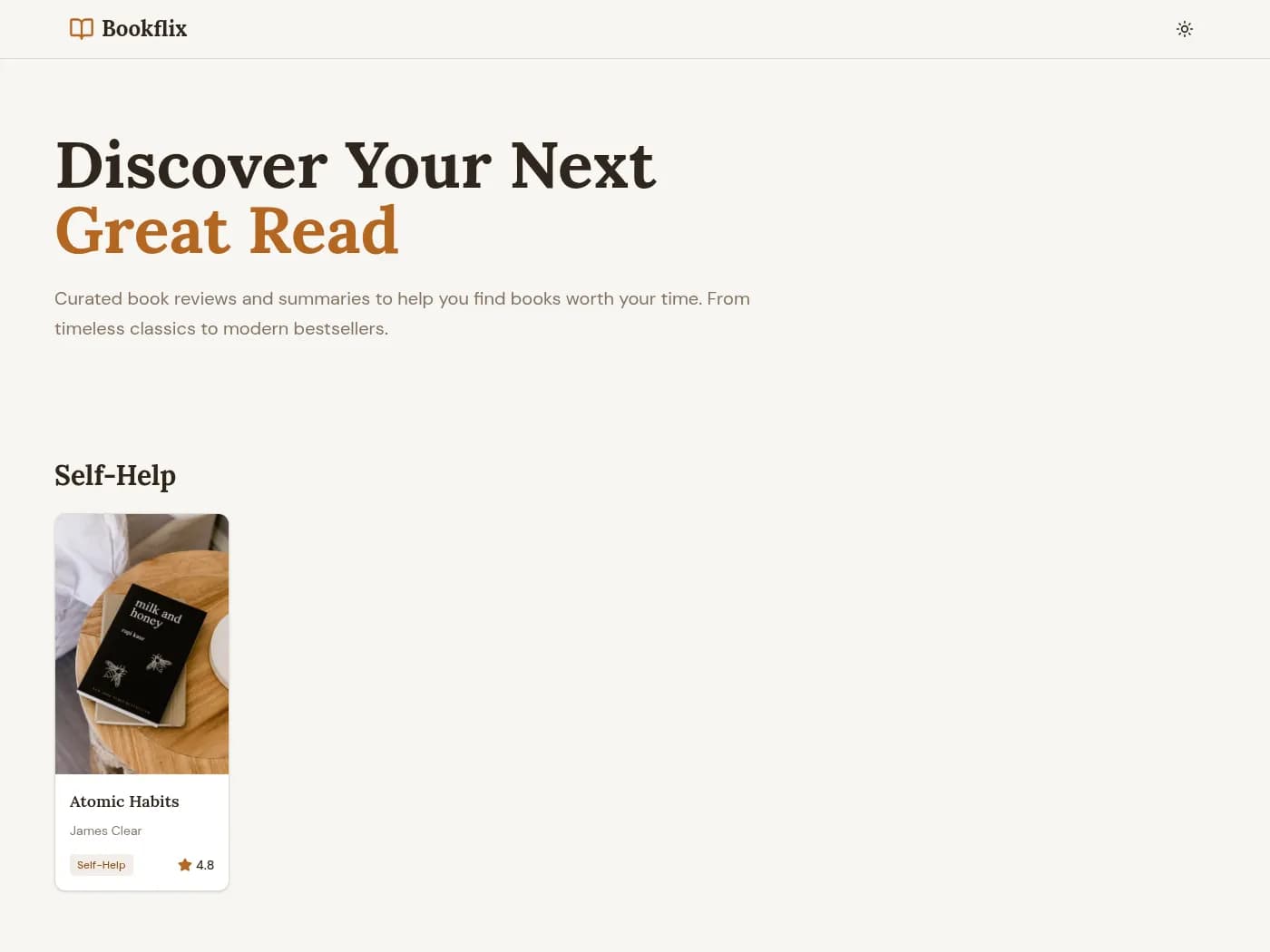 Bookflix: Dynamic Book Review and Summary Platform