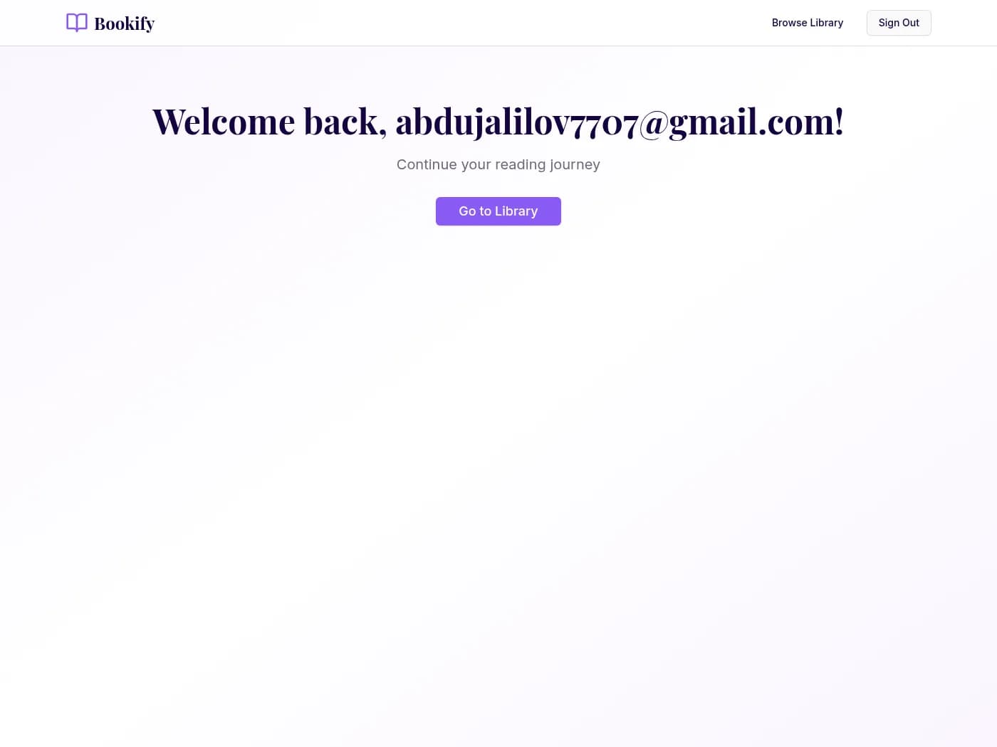 Bookify Digital Library Platform