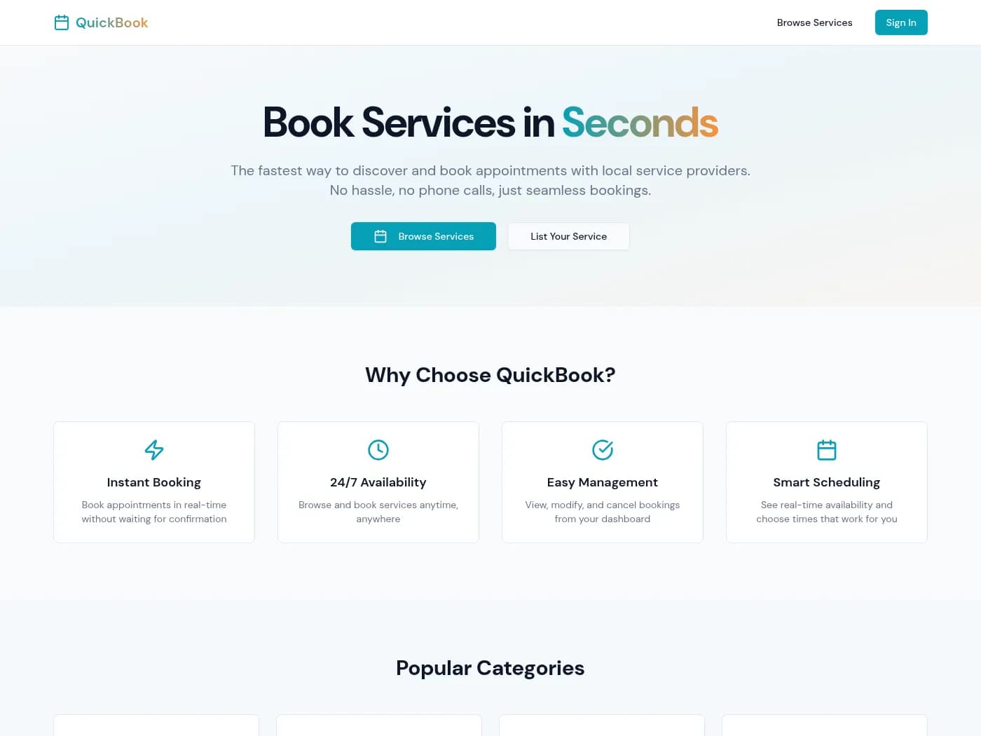 QuickBook Platform
