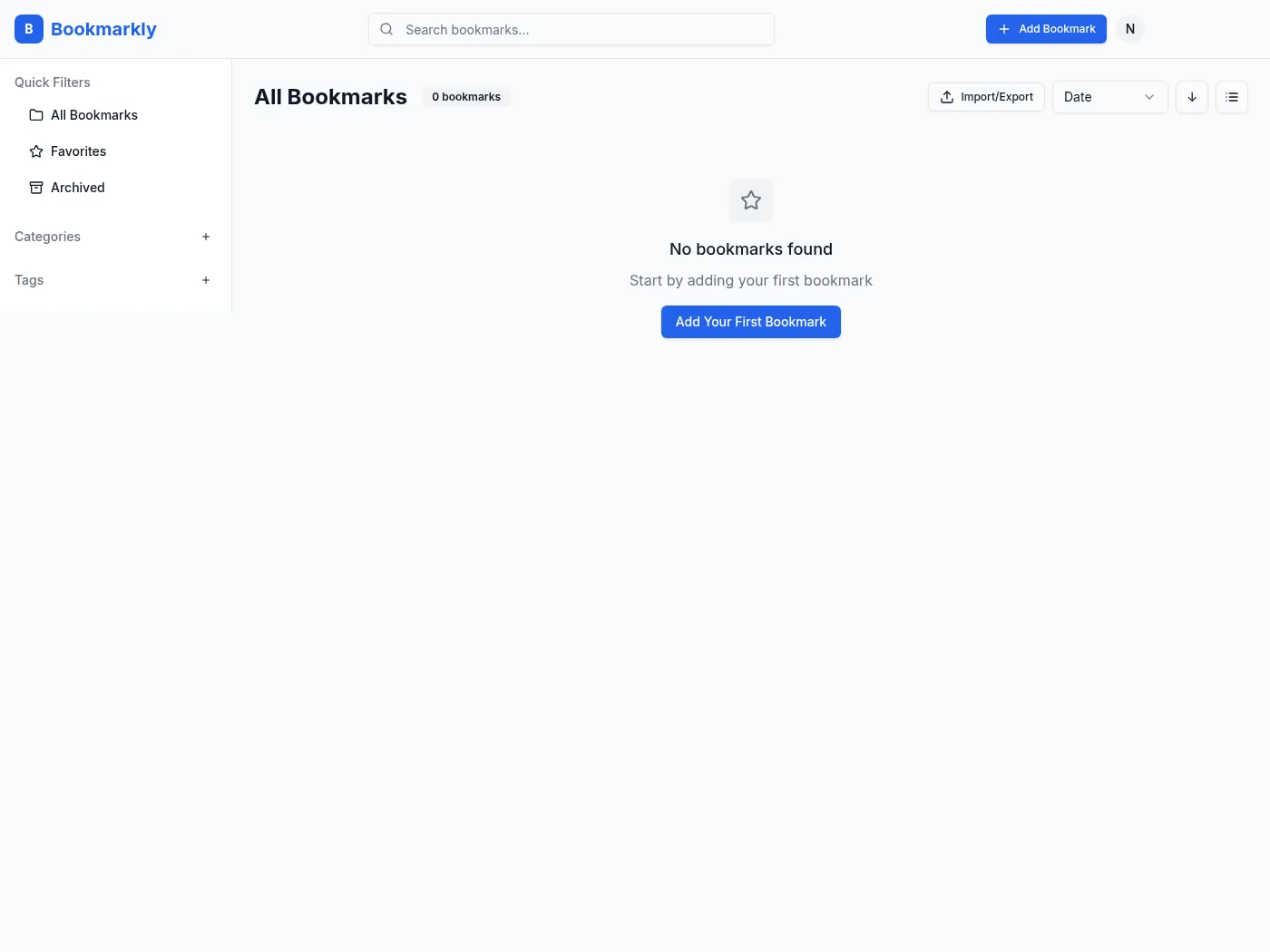 Bookmarkly: Effortless Web Bookmarking Platform