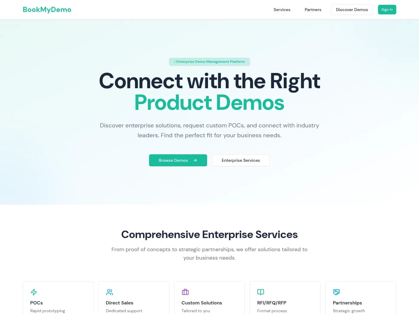 BookMyDemo - Business Demo Booking Platform