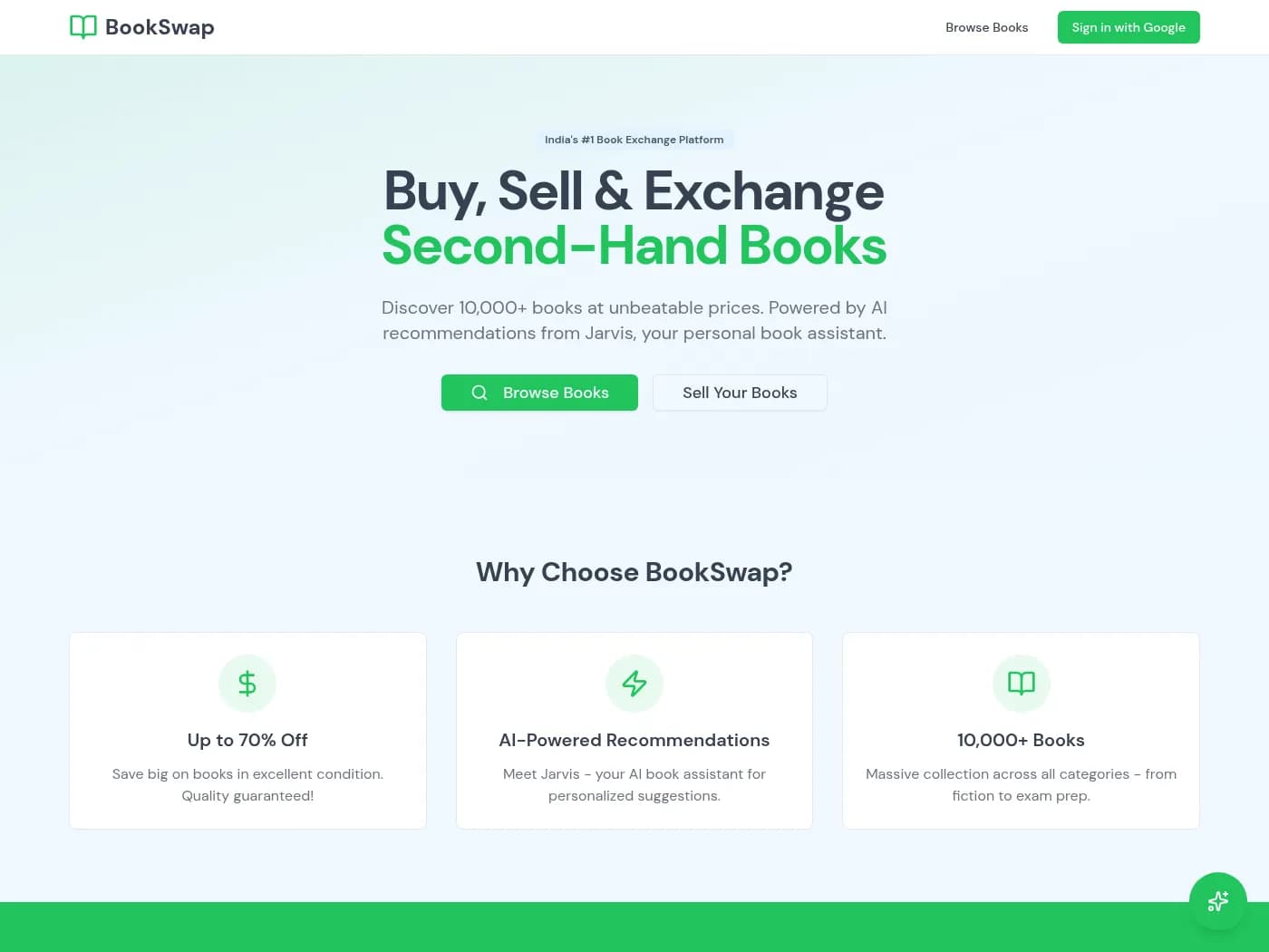 BookSwap AI-Enabled Marketplace with Payments, Google Login, and 10k+ Seed Data