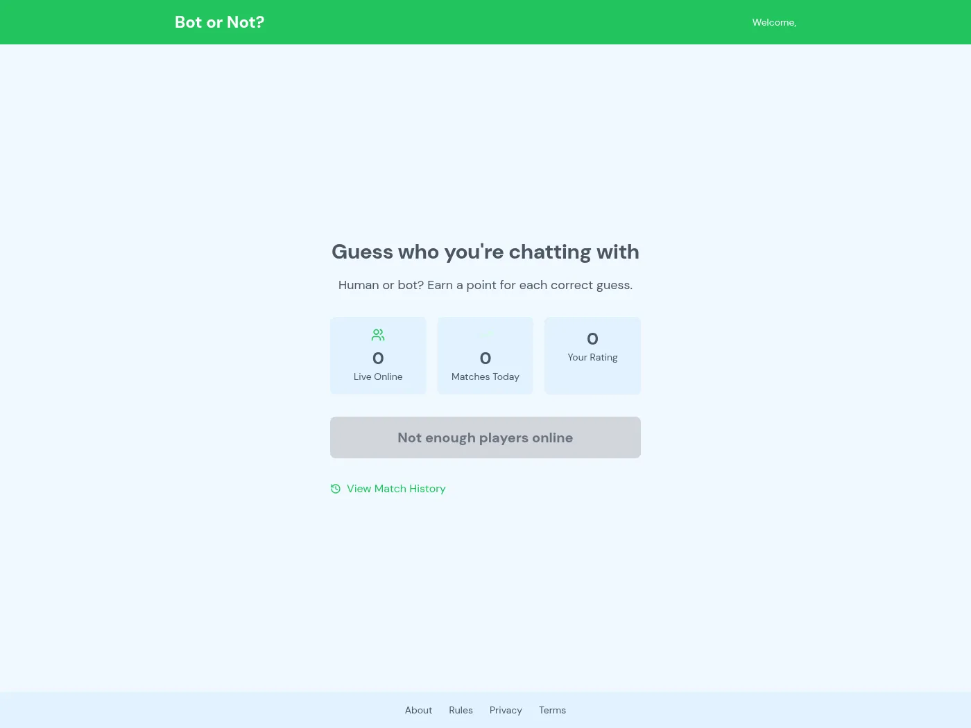 Bot or Not? – Anonymous Chat-Roulette Turing Game Web App