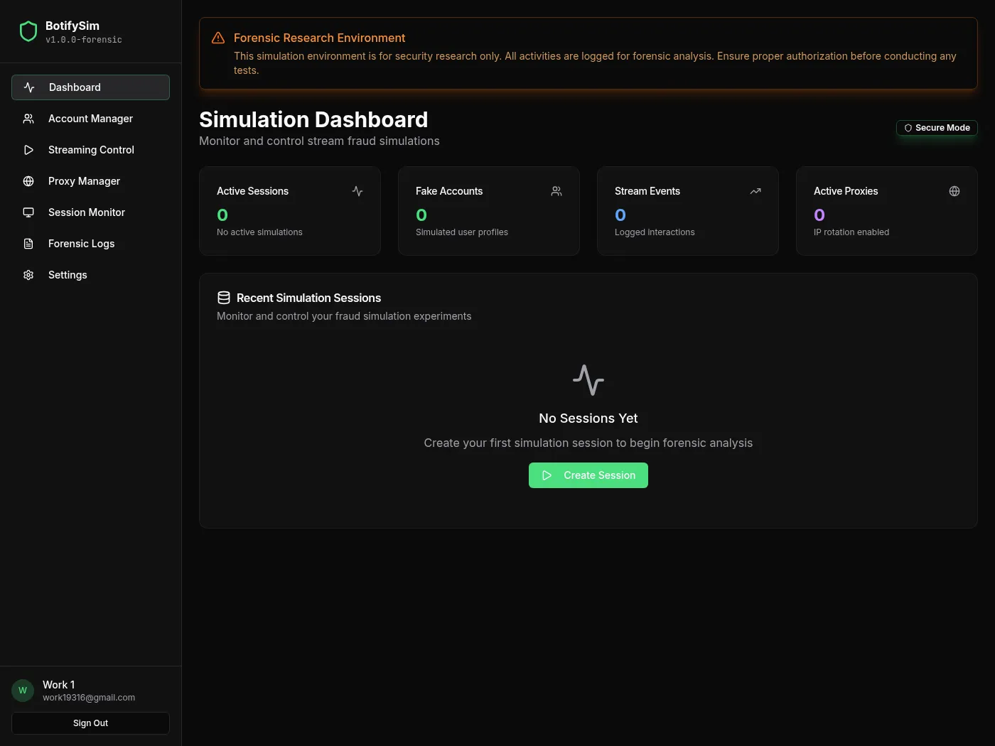 BotifySim: Spotify Stream Fraud Forensic Simulator