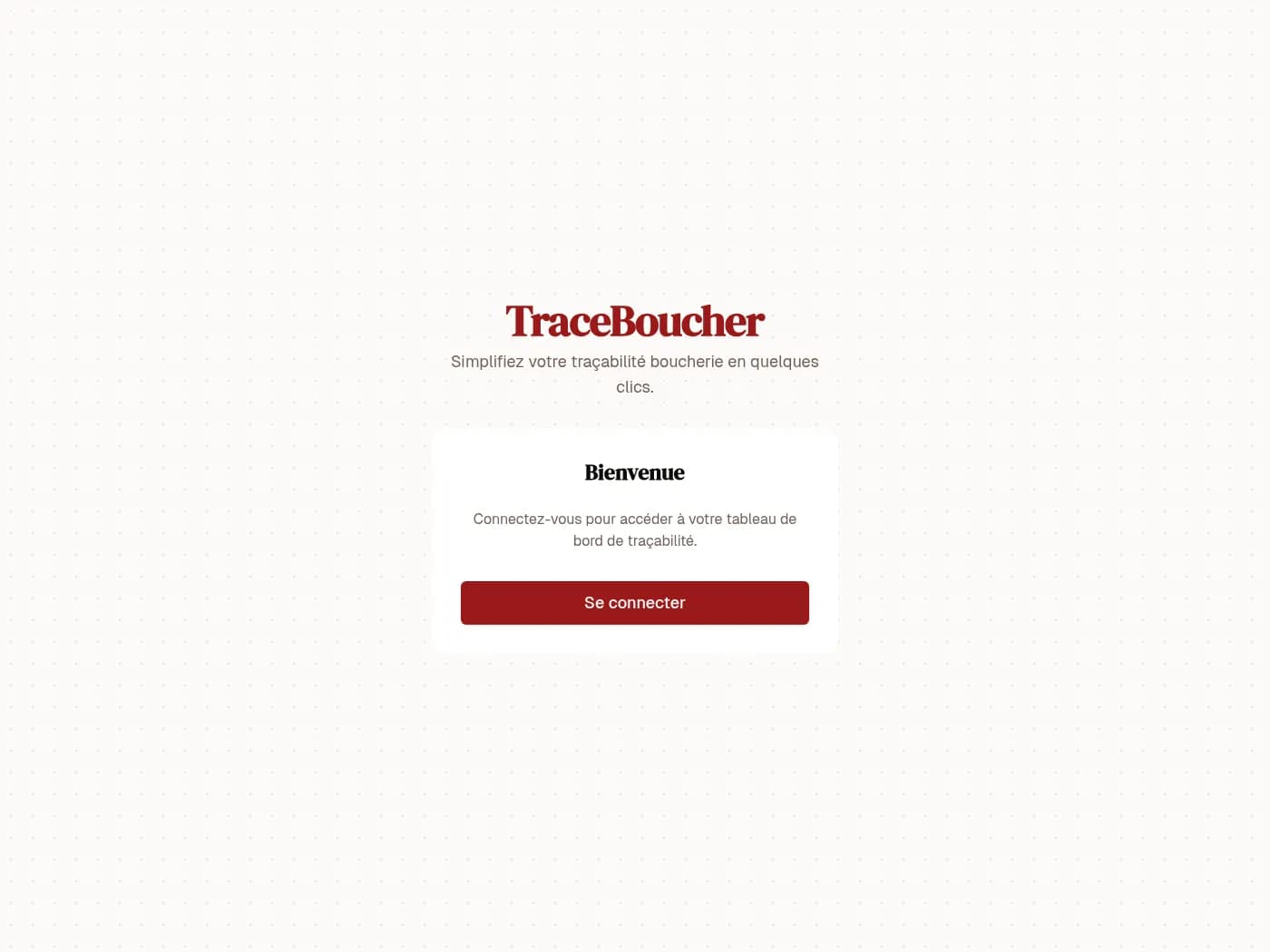 Boucherie Trace Manager