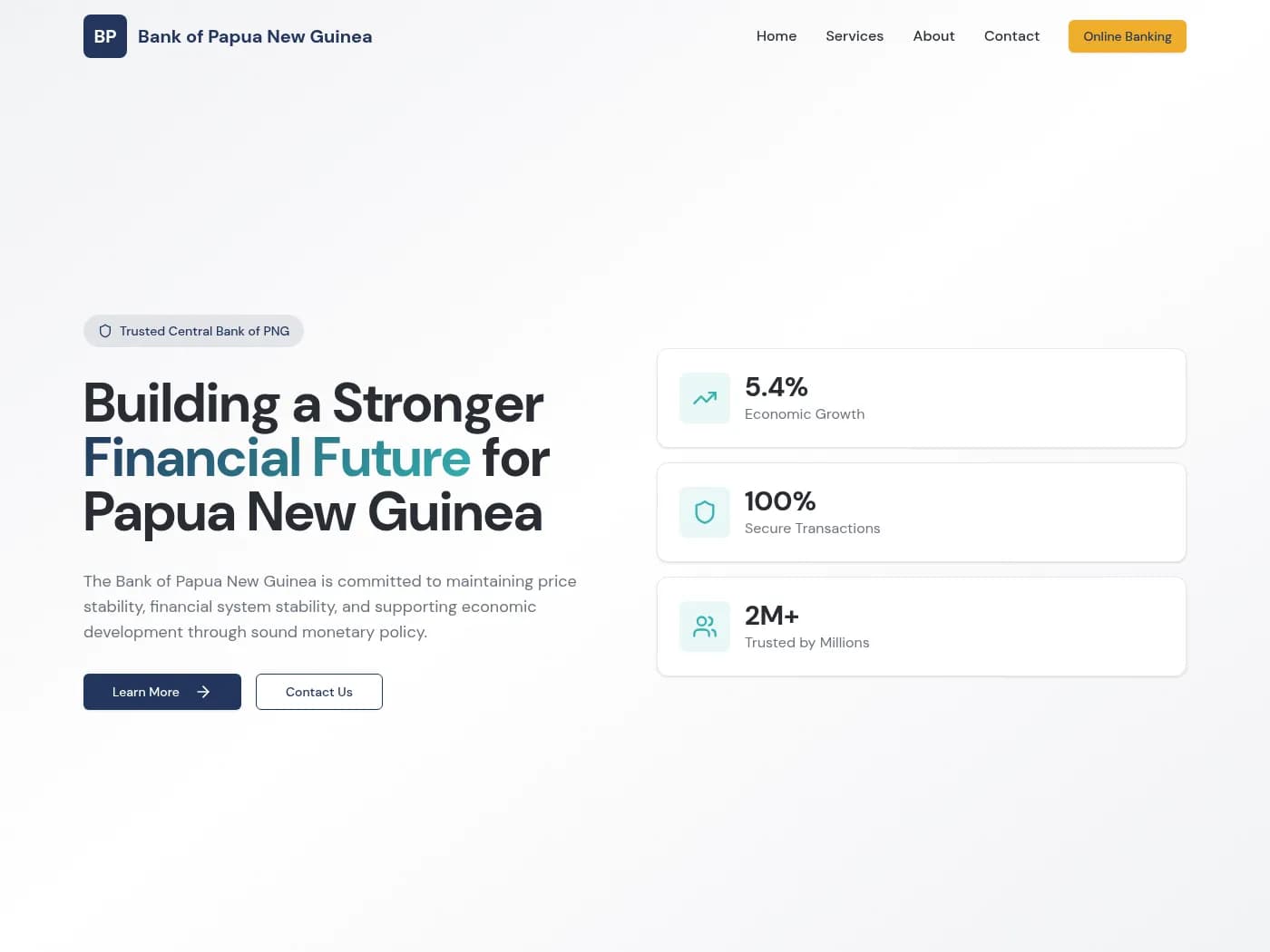 Modern BPNG Website