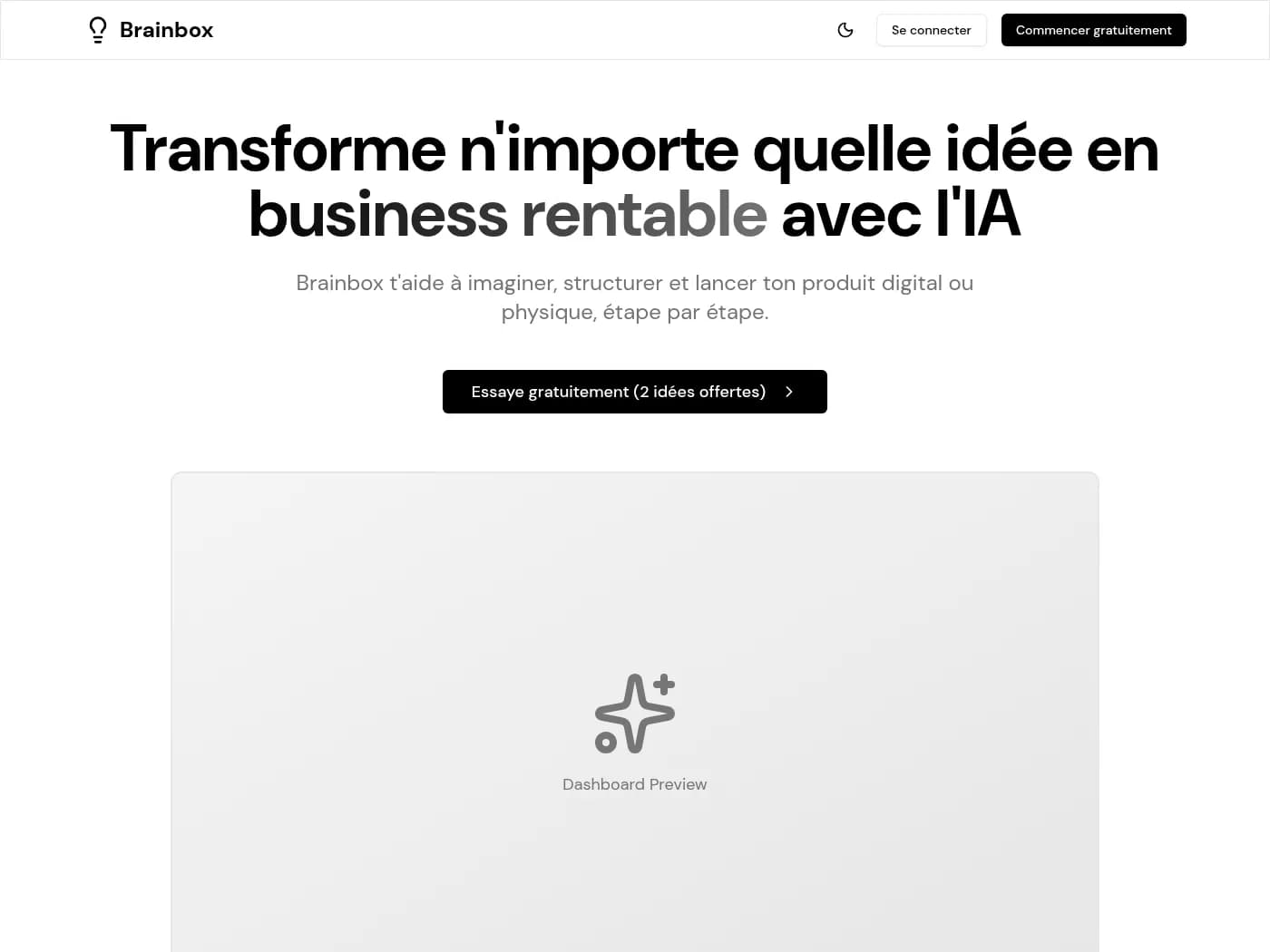 Brainbox: AI-Powered Product Idea Generator & Launch Platform