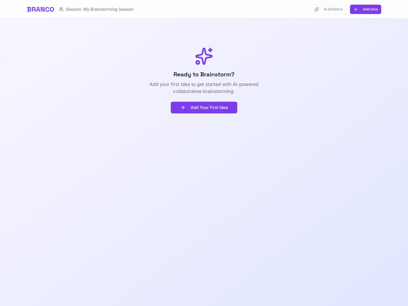 BRANCO – AI-powered Brainstorming Collaboration Tool