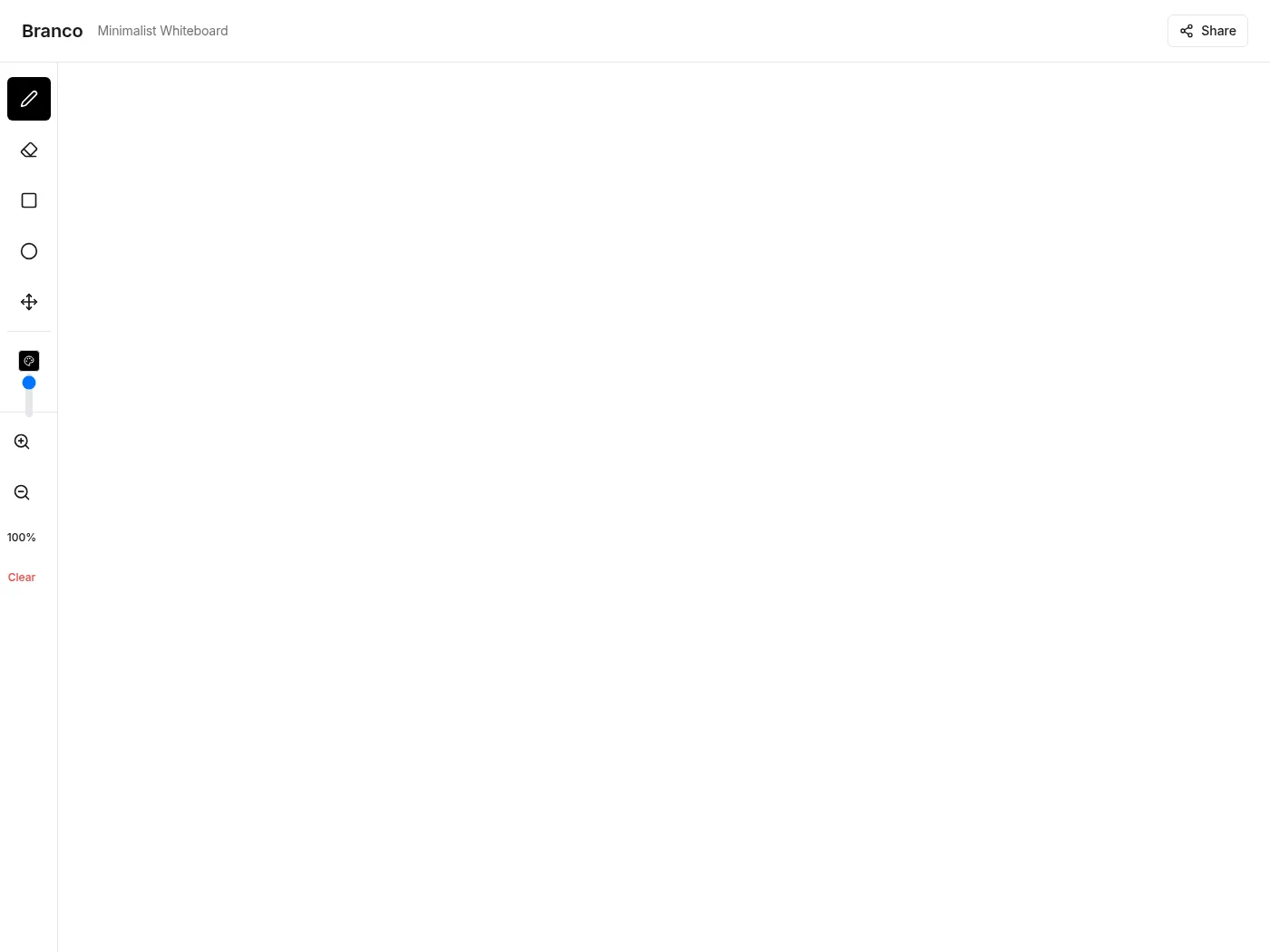 Branco - Minimalist Whiteboard Collaboration Tool