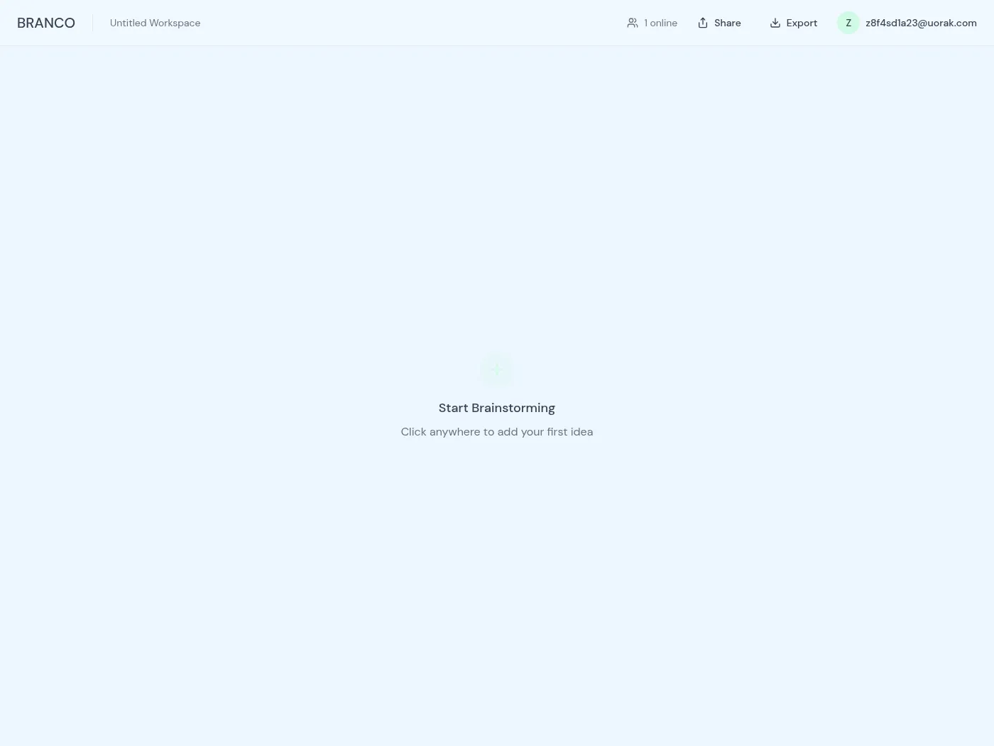 BRANCO: Minimalist Brainstorming & Collaboration Platform