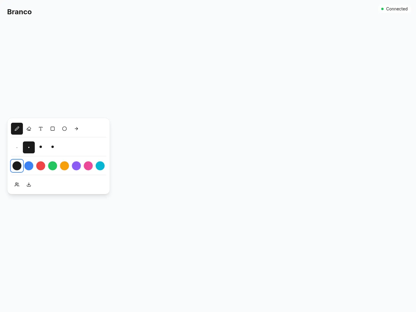 Branco - Minimalist Whiteboard Collaboration Tool
