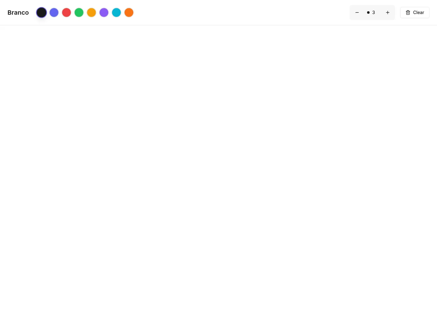 Branco: Minimal Whiteboard App