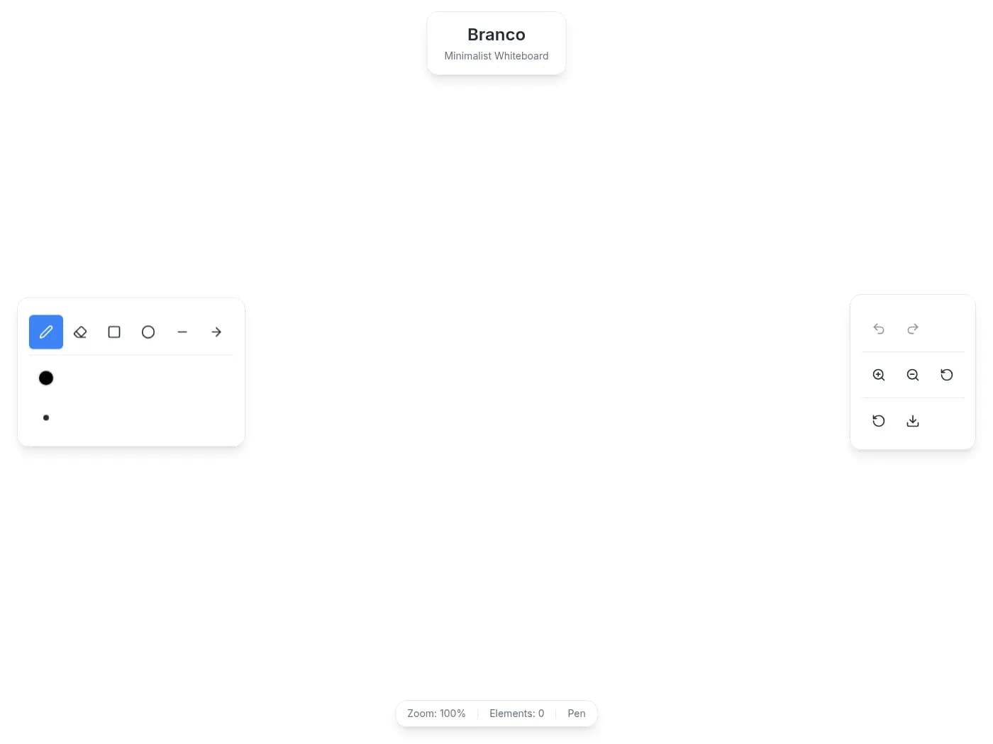 Branco: Minimalist Online Whiteboard