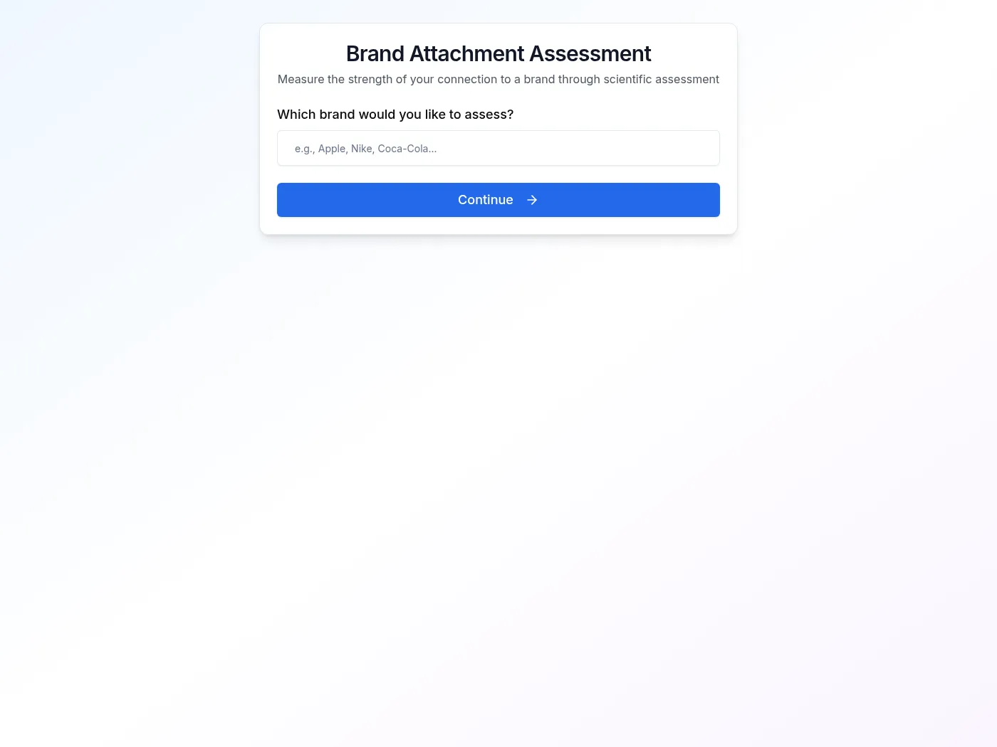 Brand Attachment Measurement Tool