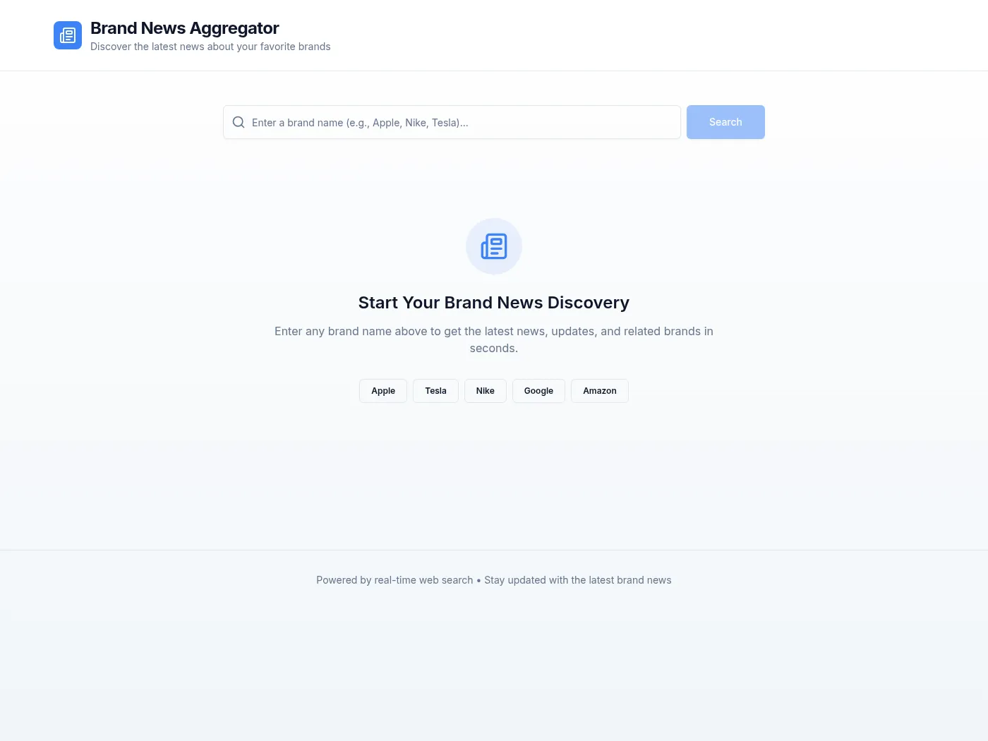 Brand-Based News Aggregator