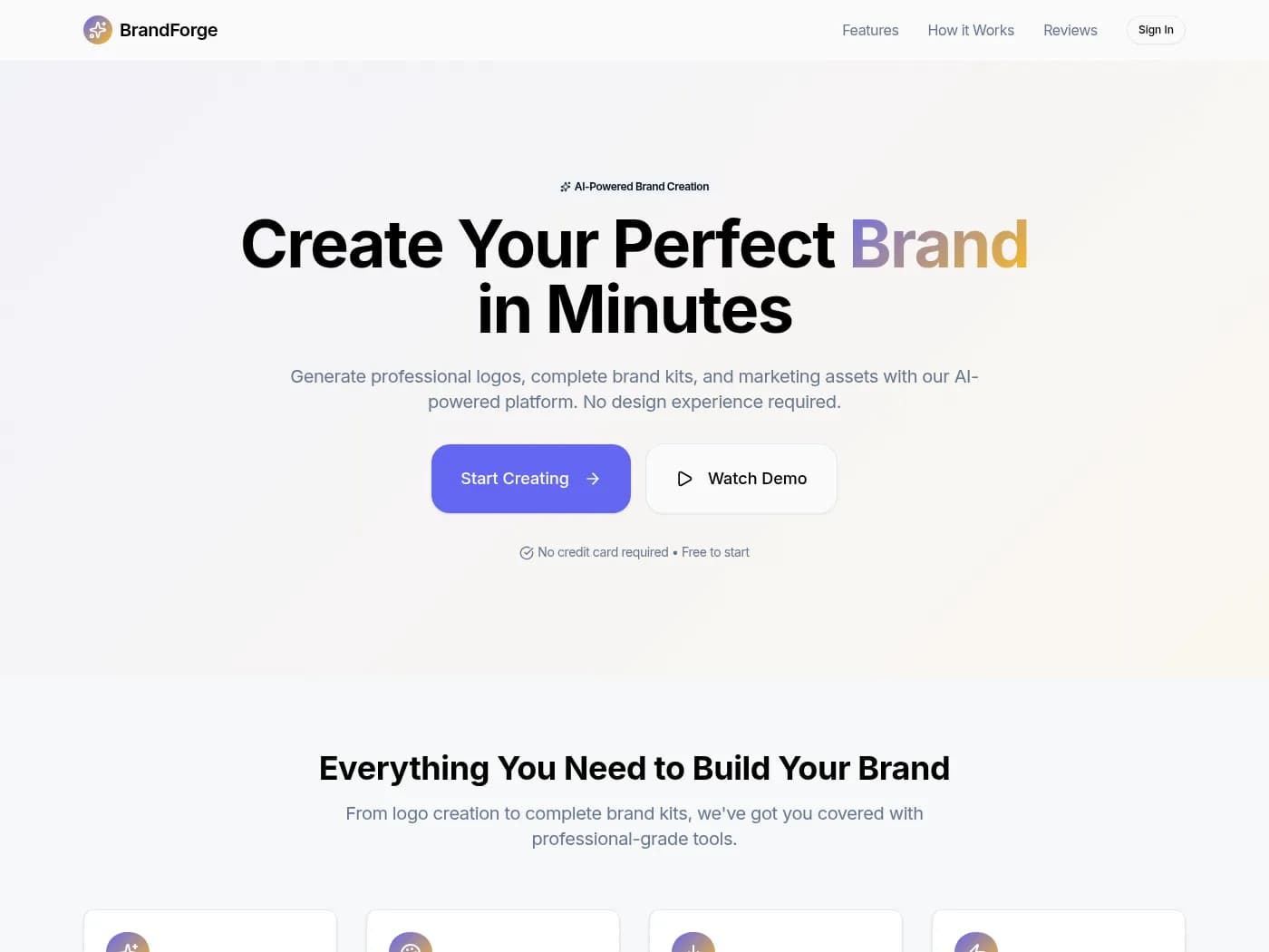 BrandForge: AI-Powered Logo & Brand Kit Creator