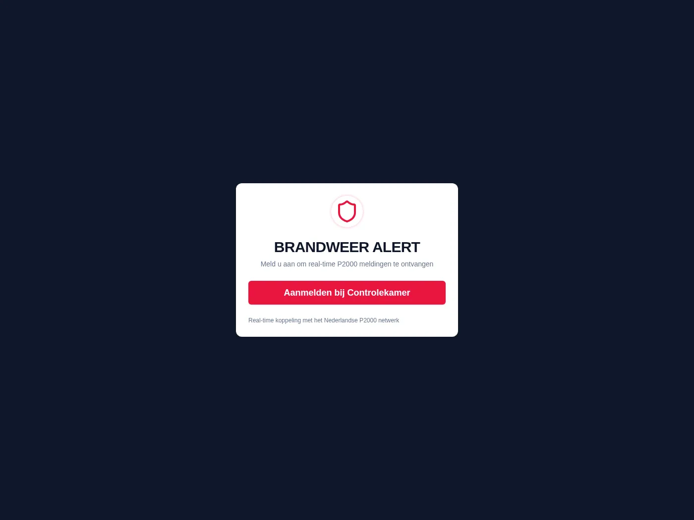 Brandweer Alert Nederland