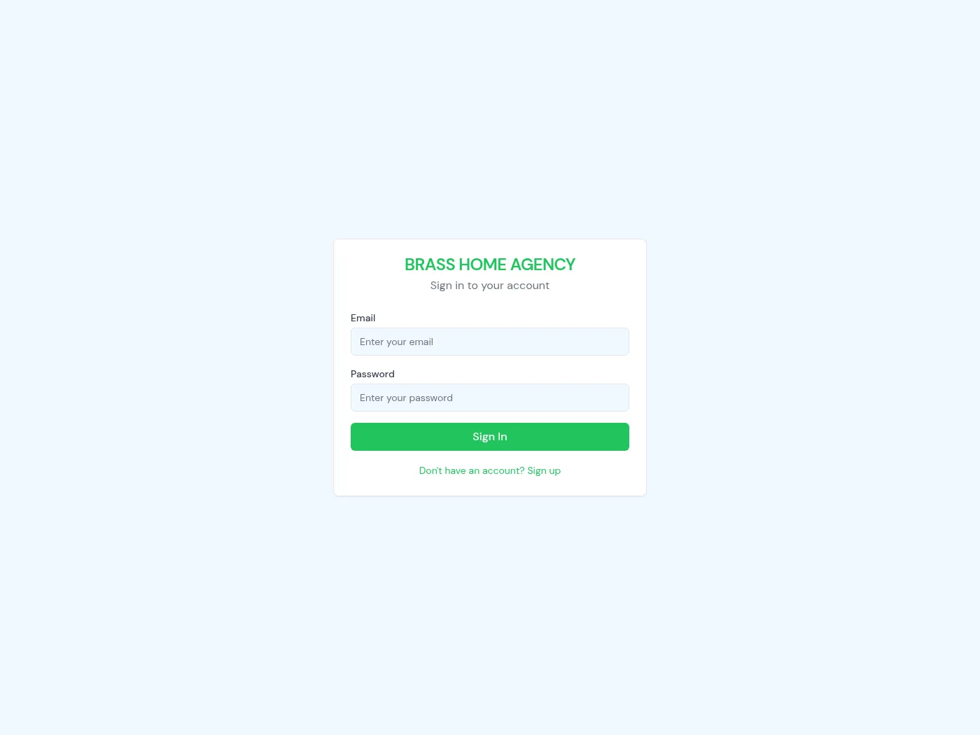BRASS HOME AGENCY Rental Management Platform