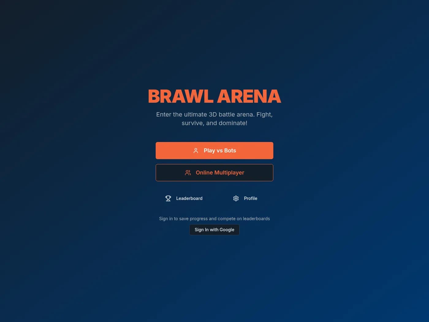 Brawl Arena: 3D Multiplayer Battle Game